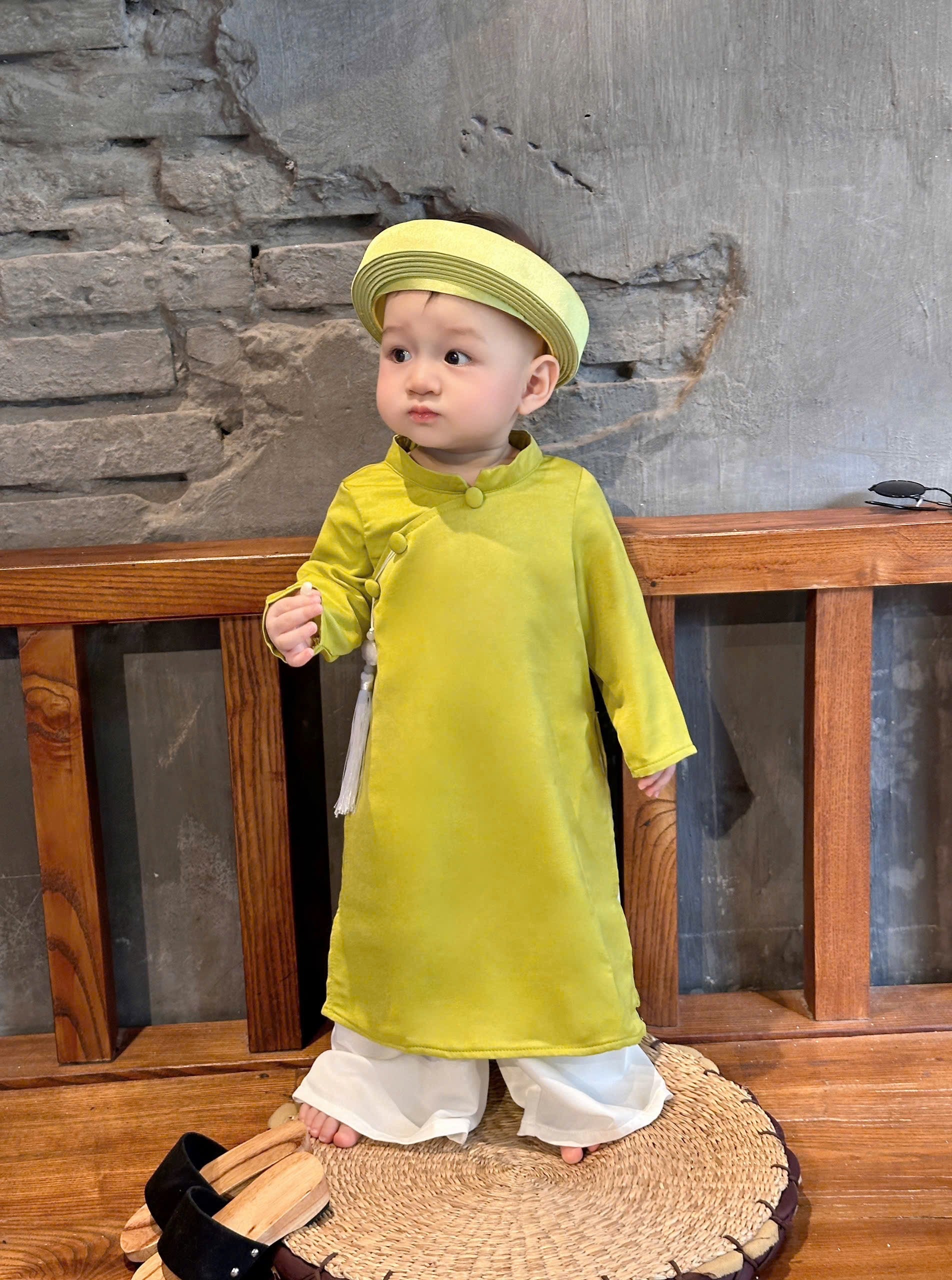 Áo Dài Minh Anh Kèm Khăn Đóng – Minikute Closet